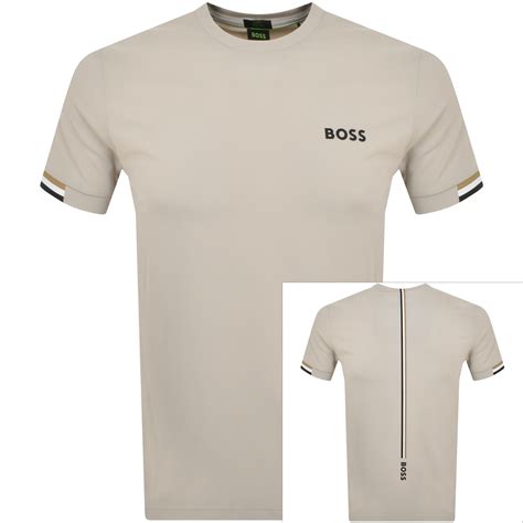 Boss Tee Mb Slim Fit T Shirt Beige Mainline Menswear