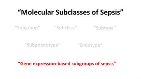 Clinical Phentypes Of Sepsis Pptx