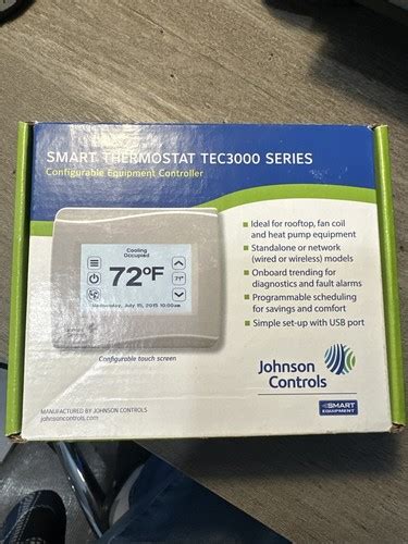 Johnson Controls Smart Thermostat Tec3000 Series New Ebay