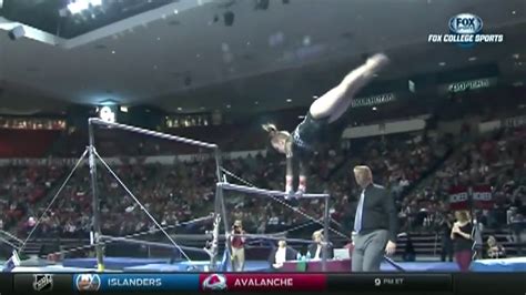 Keely Mcneer Alabama Uneven Bars 9 85 Alabama At Oklahoma 2017 Youtube