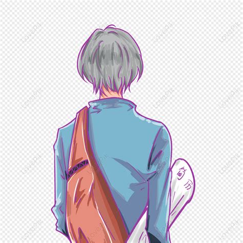 학교에가는 배낭을 가진 학생 Png 일러스트 무료 다운로드 Lovepik