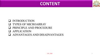 Principles Underlying Microarray Technology Explores The Various Types Of Microarrays And