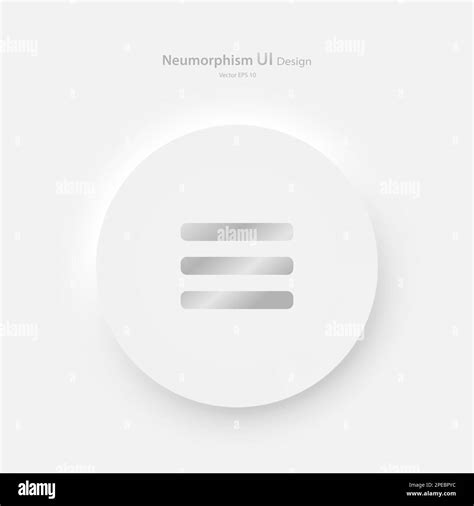 round menu button on a white background user interface elements in the