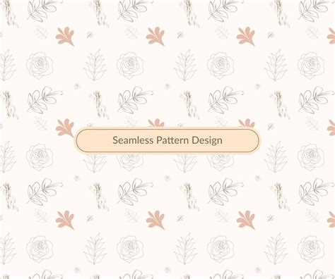 Premium Vector Seamless Pattern Design With A Place For Text