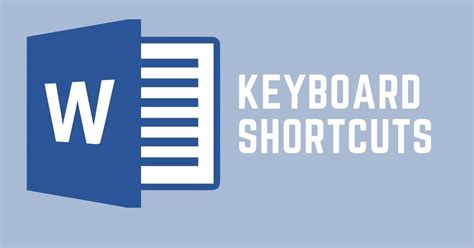 Keyboard Shortcuts In Ms Word Artofit