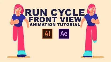 2d Front Run Cycle Tutorial In After Effects No Plugins Motion Design Animation Motion