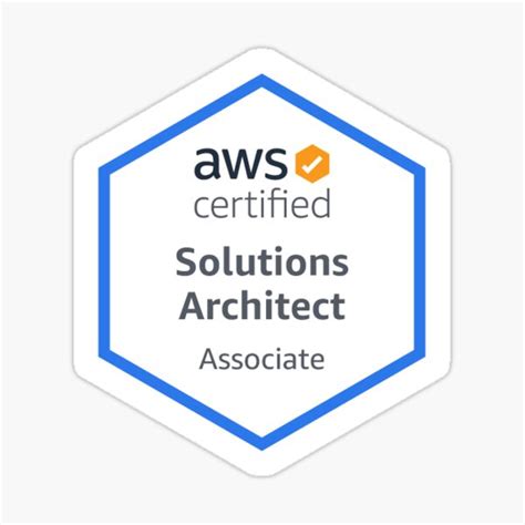 Aws Certificate Certified Solution Architect Associate Sticker For Sale By Developerfriday