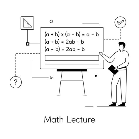 Trendy Math Lecture 19803205 Vector Art At Vecteezy