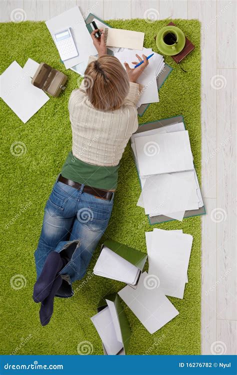 Woman Doing Financial Calculation Stock Photo Image Of Card Caucasian 16276782