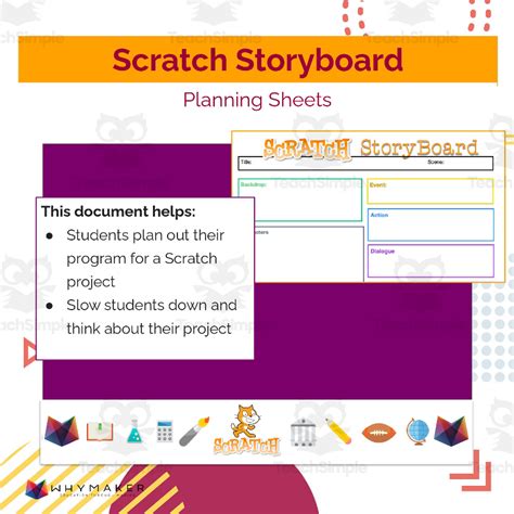 Scratch Storyboard Planning Sheet By Teach Simple