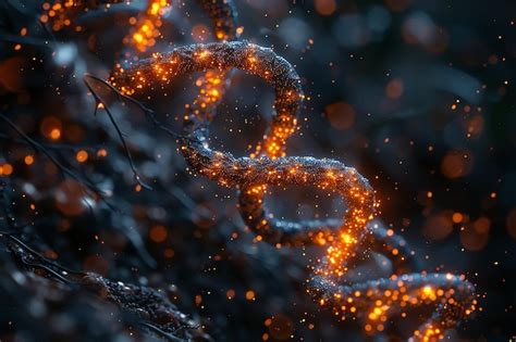 Microscope View Of Dna Structure Strain Helix Genetics And Medical