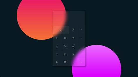 Glassmorphism Calculator Html Css Js