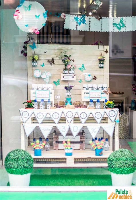 Decoración Escaparate Palets Y Muebles