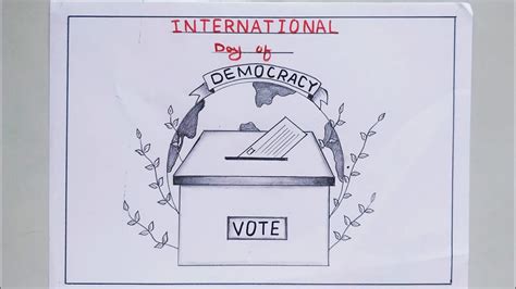 International Day Of Democracy Poster Drawing Election 2024 Drawing