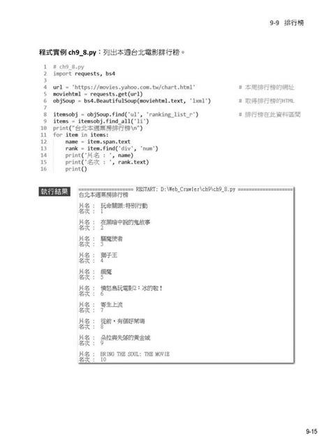 Python網路爬蟲：大數據擷取、清洗、儲存與分析 王者歸來 Dm1920 深智數位股份有限公司