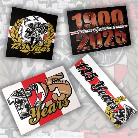 Stickerset Jaar Afc Ajax Ultras Amsterdam