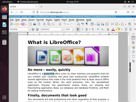 libreoffice 7 4 dunkles gewand webp und language tool heise online