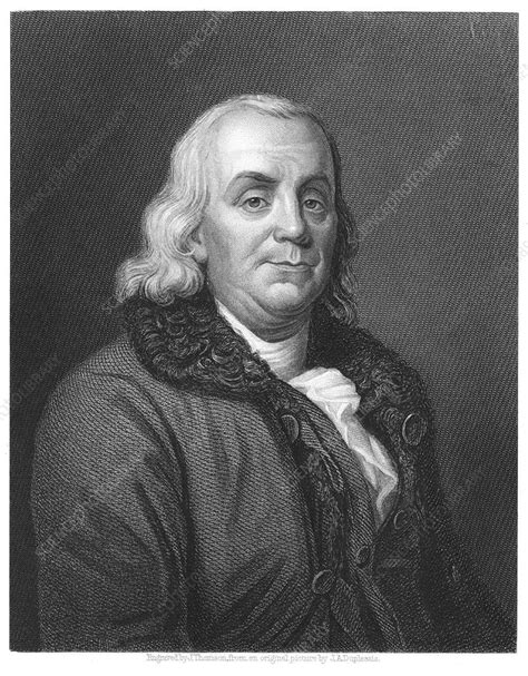 Benjamin Franklin Us Scientist Inventor And Statesman Stock Image C045 1199 Science
