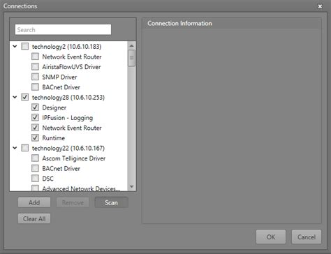 Manage Debug Tools Connections