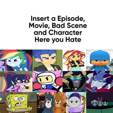 Rainbow Dash And Her Friends Hates Who By Zmcdonald09 On Deviantart