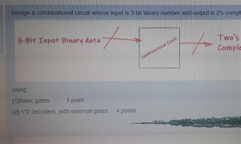Solved Design A Combinational Circuit Whose Input Is 3 Bit
