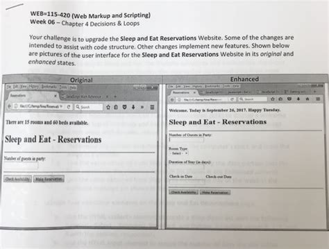 WEB 115 420 Web Markup And Scripting Week 06 Chegg