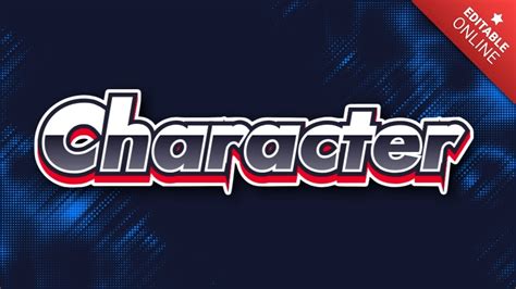 Character Text Effect Generator