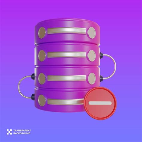 premium psd psd server disconnect 3d illustration
