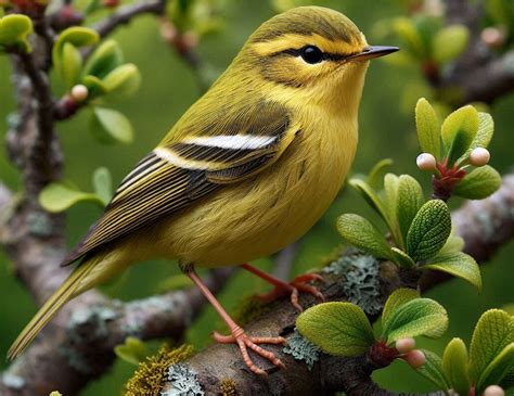 Download Ai Generated Willow Warbler Bird Royalty Free Stock