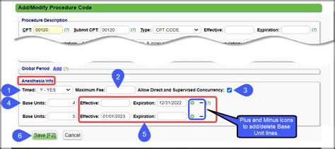 Anesthesia Procedure Codesbase Unitsconcurrency