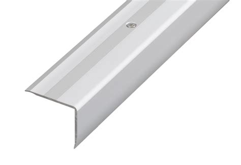 Prostep Winkelprofil Aluminium 35x30mm Eloxiert Silber Gebohrt 100cm