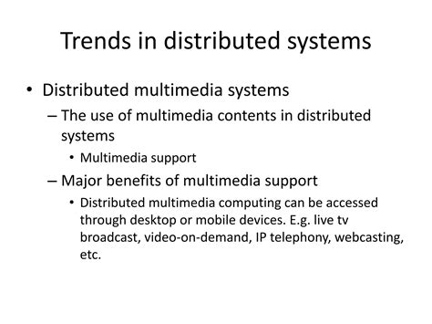 Trends In Distributed Systems Pptx