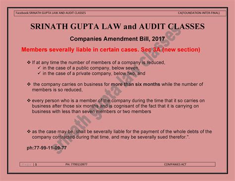 Srinath Gupta Law Srinath Gupta Law And Audit Classes