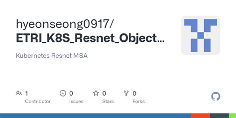 Github Hyeonseong0917etrik8sresnetobjectdetectionmicroservice Kubernetes Resnet Msa