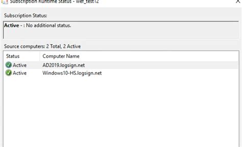 Wef Wec Configuration With Logsign Siem Client Logging Logsign Support Center