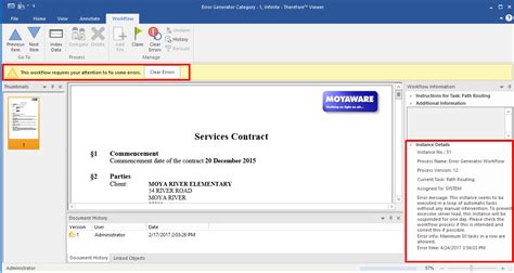 Manage Error Instances