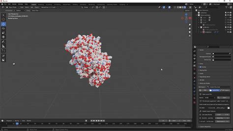 [blender] How To Handle Molecular Data With “molecular Nodes” Addon Part 2 Styly