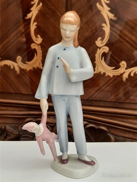 Drasche Porcelán Pizsamás Lány Bohóccal Porcelán Galéria Savaria Online Piactér Vásároljon