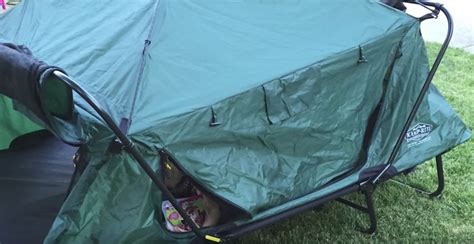 The Kamp Rite Double Tent Cot Sleep Above Ground While Camping
