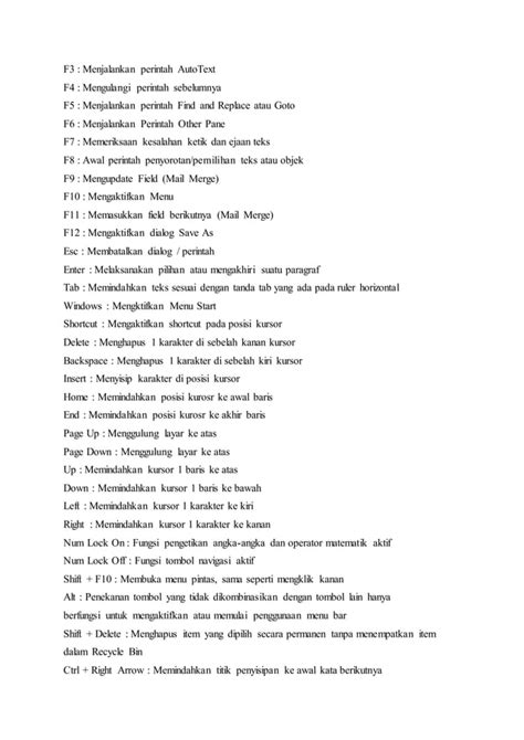 Fungsi Tombol Keyboard Pdf