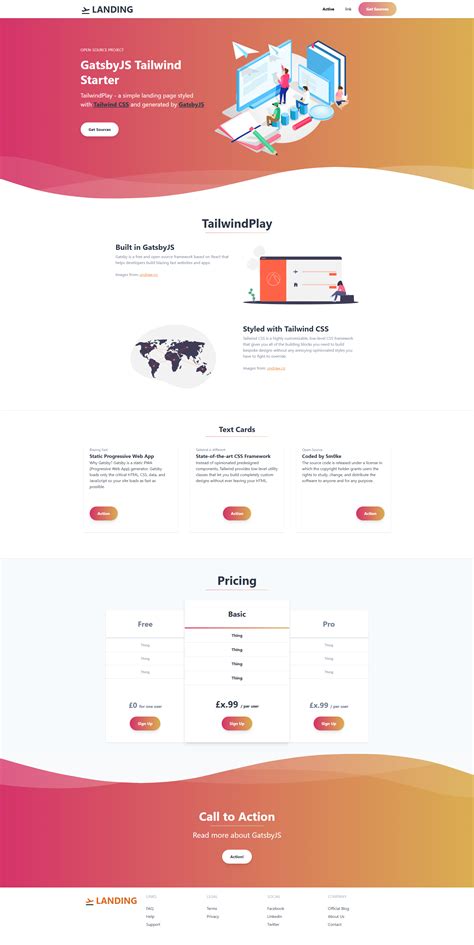 Tailwindplay Free Business Template Gatsby Tailwind Template0