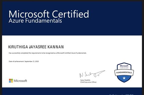 Kiruthiga Jk On Linkedin Feeling Proud To Own A Microsoft Certification Happy For Being Certified