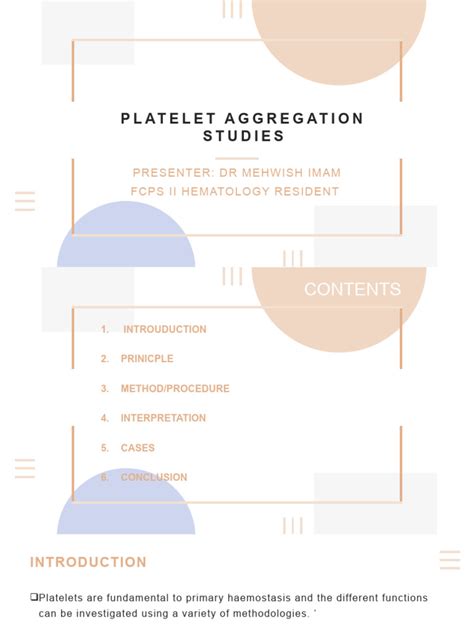 Platelet Aggregation Studies Pdf Platelet Medical Specialties