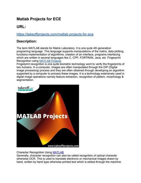 matlab projects for ece by sree takeoff issuu