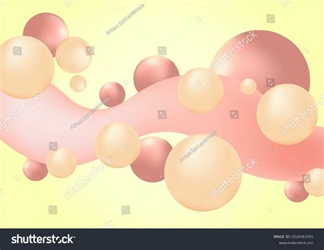 Creative Minimal Buble Trendy Gradient Template Stock Vector Royalty
