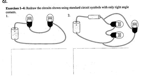Solved Q Exercises Redraw The Circuits Shown Using Chegg Com