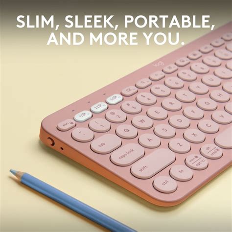 Tastatura Wireless Logitech Pebble Keys 2 K380s Multi Device Bluetooth Layout Us Int Roz