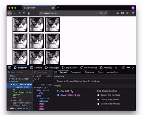 Debugging Css Grid With Firefox Dev Tools