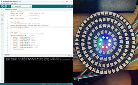 Some Progress With A Led Ring And Arduino Leds And Multiplexing