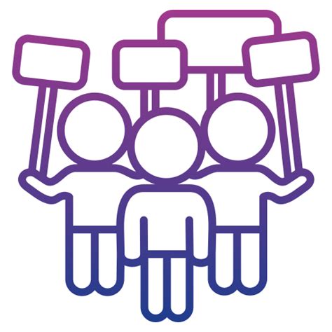 Demonstration Generic Gradient Outline Icon Freepik